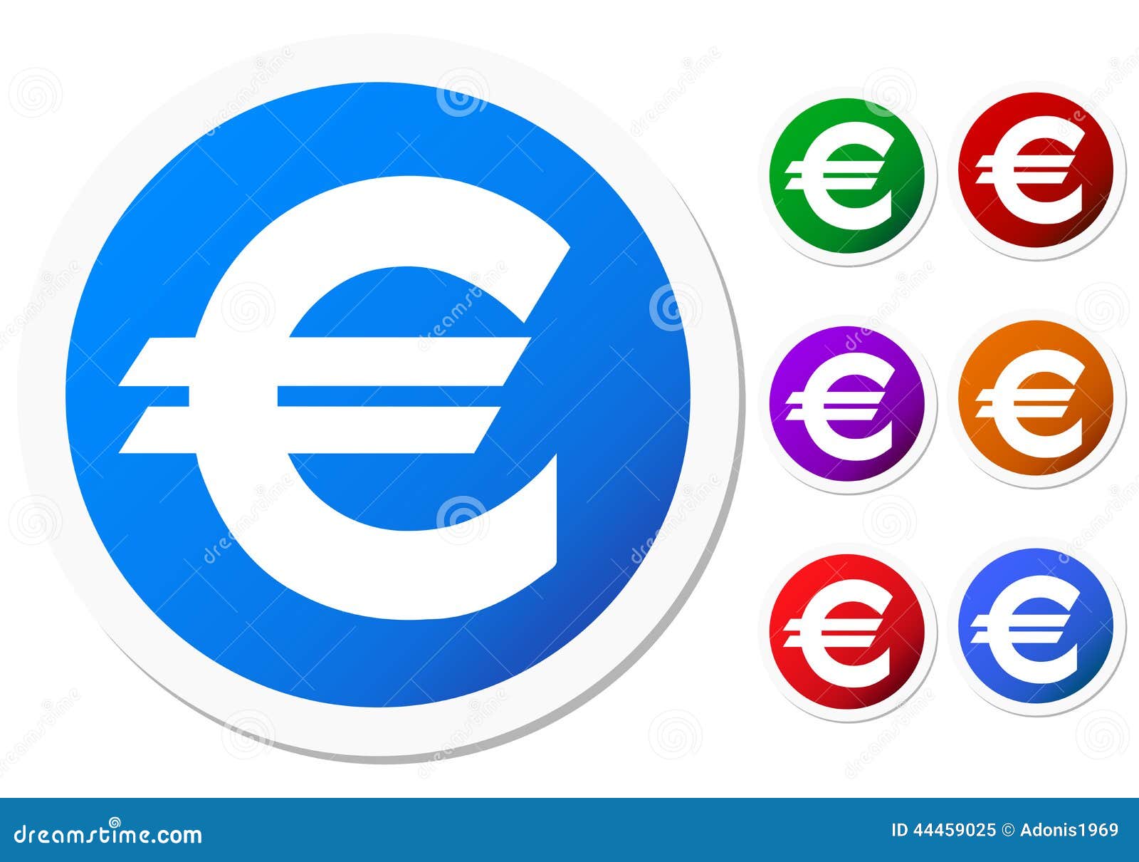 Euro icona illustrazione vettoriale. Illustrazione di finanziario ...