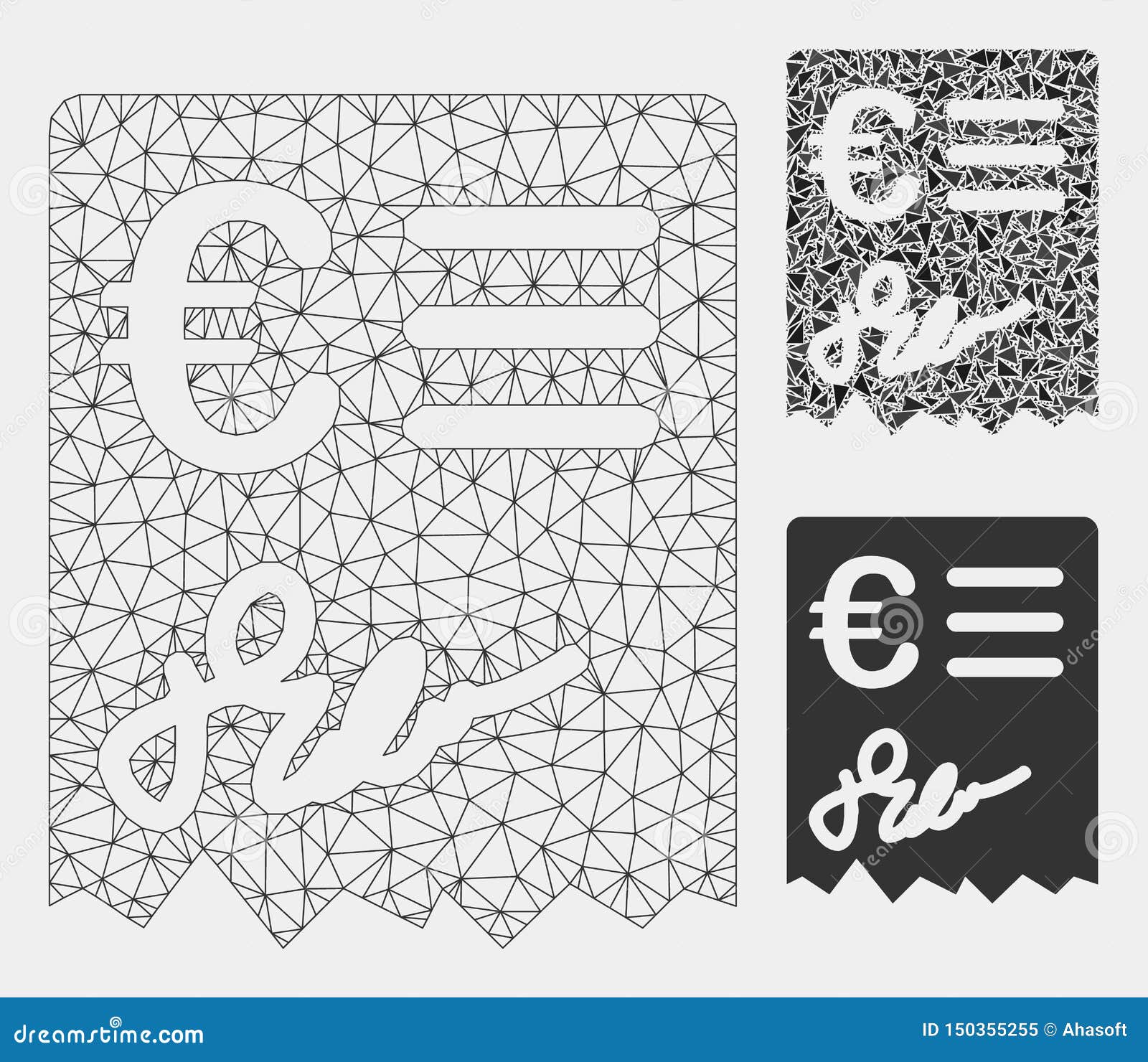 Euro Invoice Vector Mesh 2D Model and Triangle Mosaic Icon Stock Vector ... Euro Invoice Vector Mesh 2D Model and Triangle Mosaic Icon Stock Vector ...