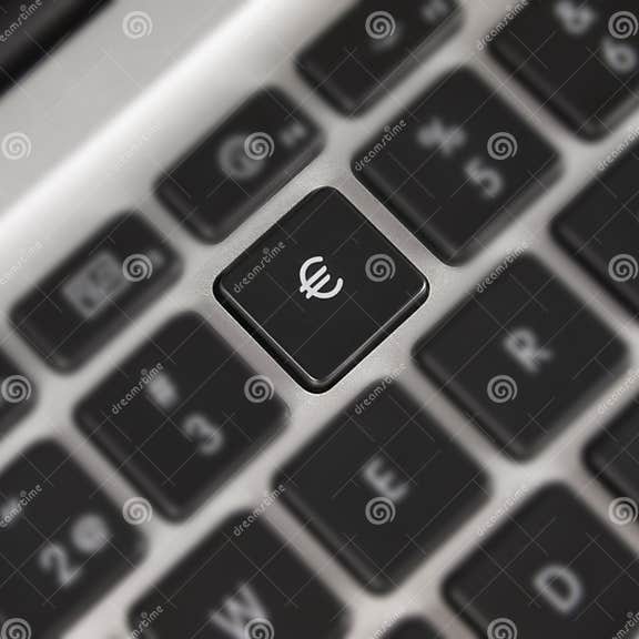 Euro keyboard symbol stock image. Image of financial - 15733929