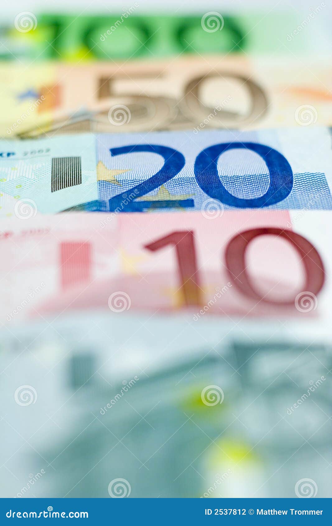 Euro Line-up - 20 Euros stock photo. Image of france, finance - 2537812