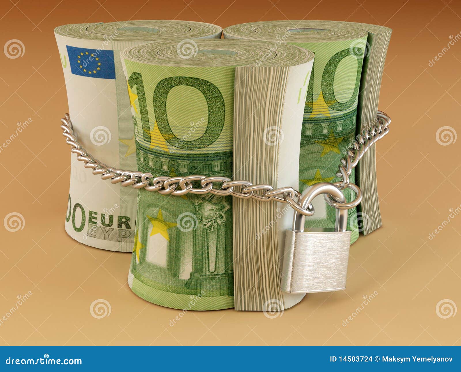 Euro on lock stock illustration. Illustration of banking - 14503724