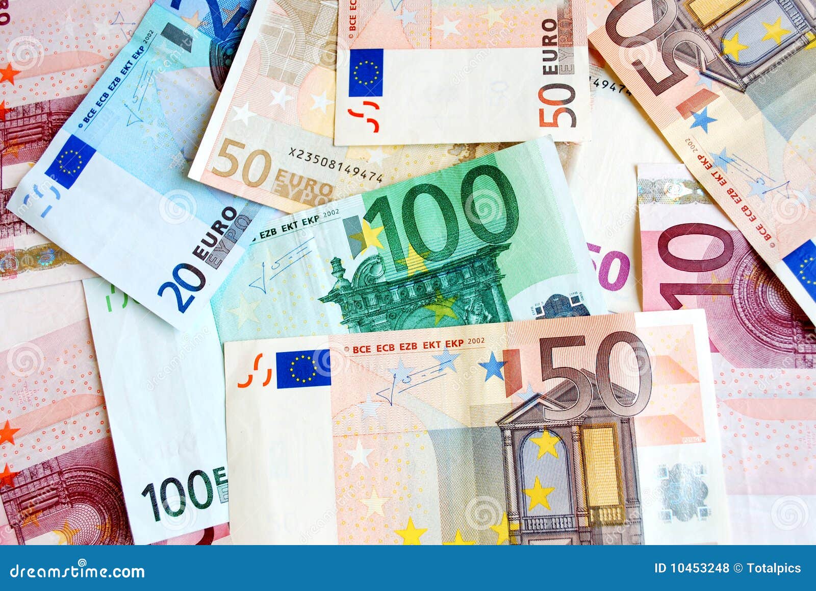 Euro money stock photo. Image of cash, bank, gain, bargains - 10453248
