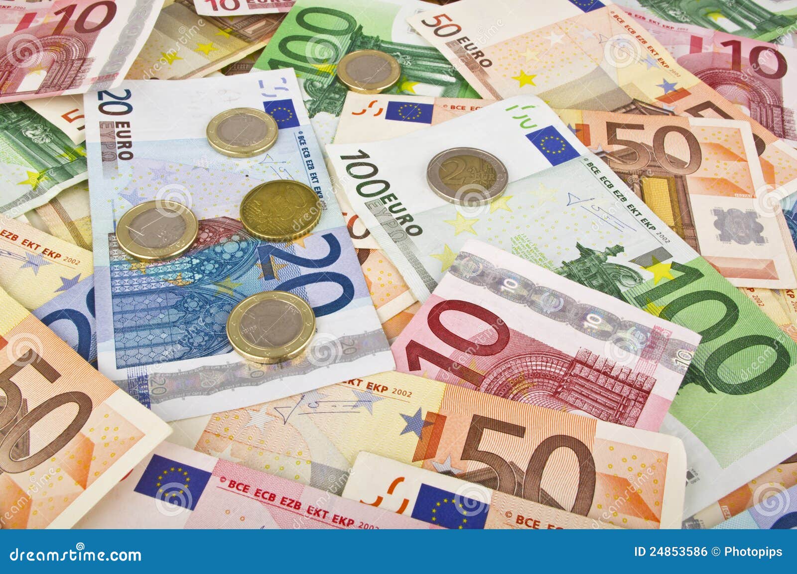 Euro money stock photo. Image of green, colorful, commerce - 24853586