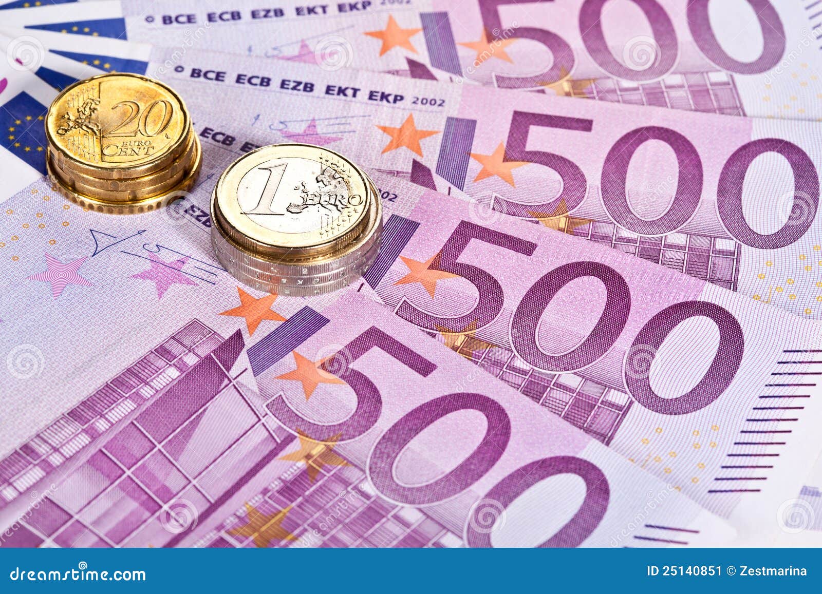 Euro money stock image. Image of five, credit, gainings - 25140851