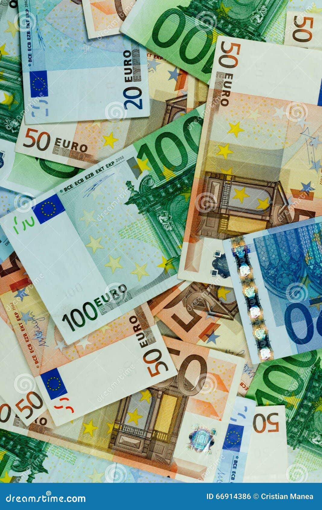 Euro Money Banknotes Background - Vertical Stock Photo - Image of bill ...