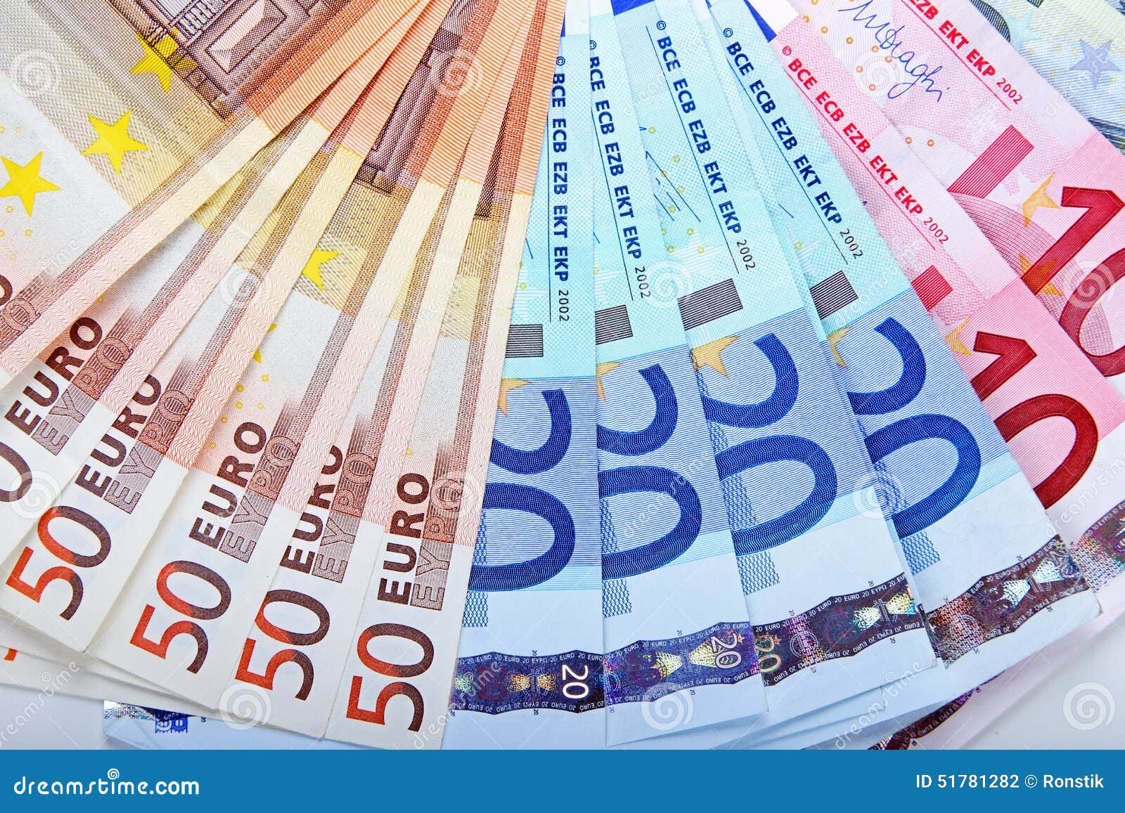 Euro money banknotes stock photo. Image of change, finance - 51781282