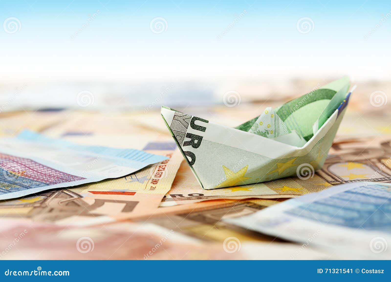 Euro money boat stock image. Image of finance, prosperity - 71321541