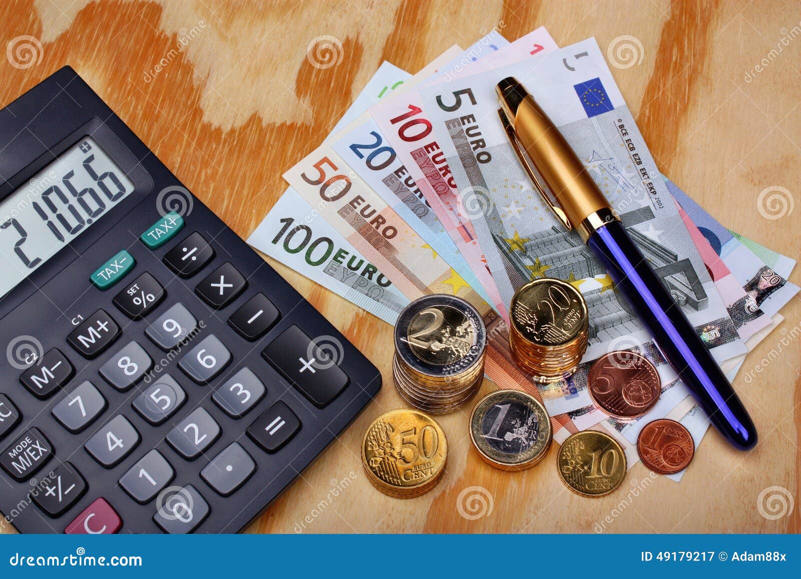 Euro money counting stock image. Image of bills, housing - 49179217
