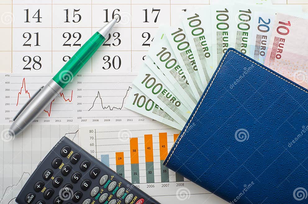 Euro money and graphics stock image. Image of concept - 29111121