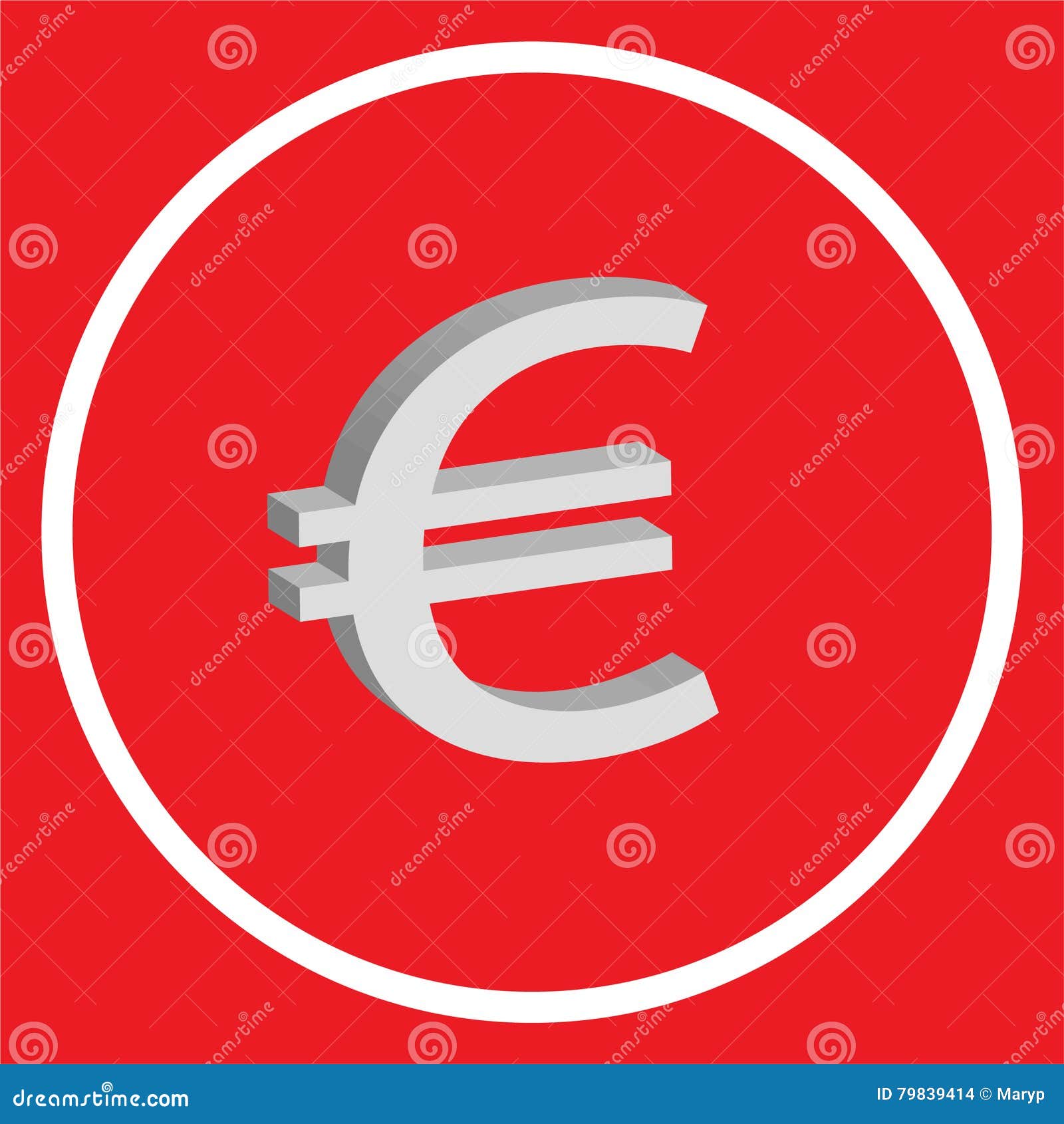 Euro money icon stock illustration. Illustration of earning - 79839414