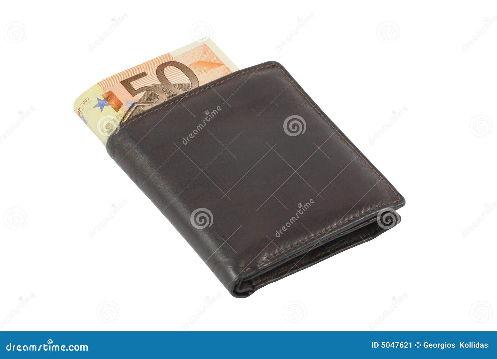 Euro money in wallet stock image. Image of fees, billfolds - 5047621