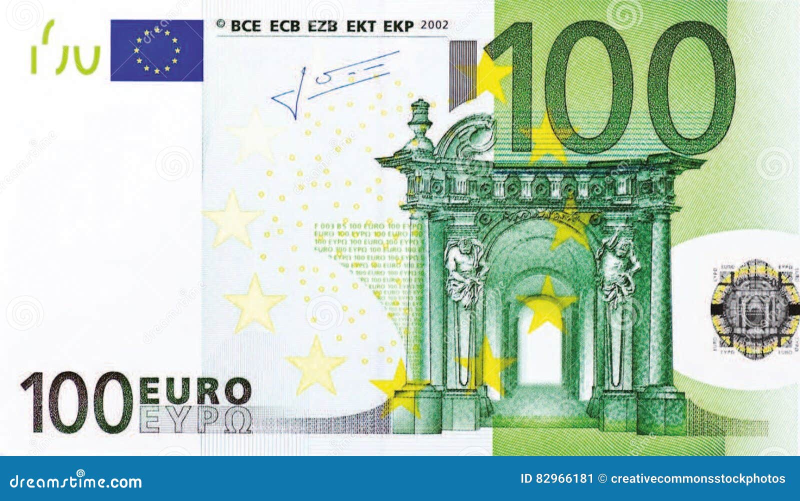100 Euro Note Picture. Image: 82966181