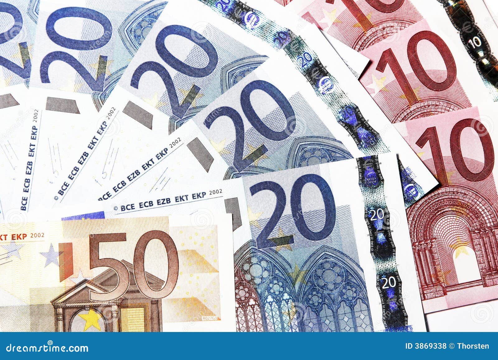 Euro Notes stock photo. Image of account, financial, blue - 3869338