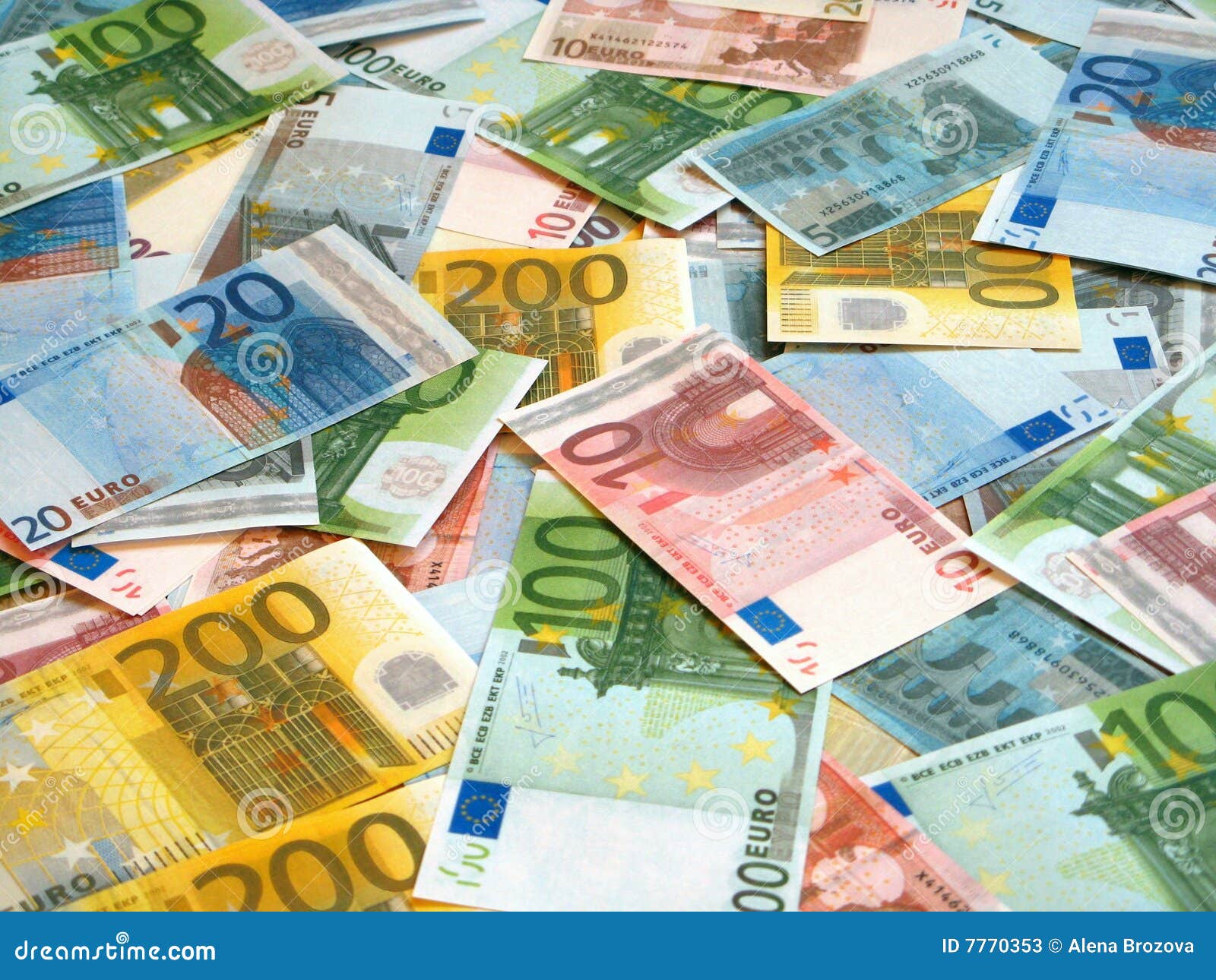 Euro notes stock image. Image of capital, economy, finance - 7770353