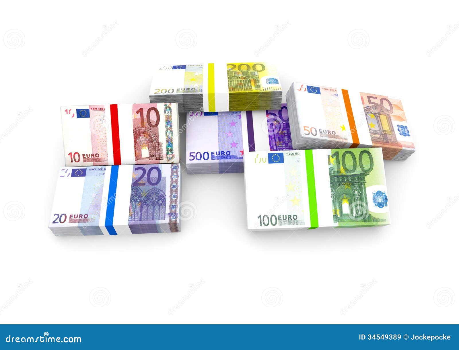 Euro notes stock illustration. Illustration of exchange - 34549389