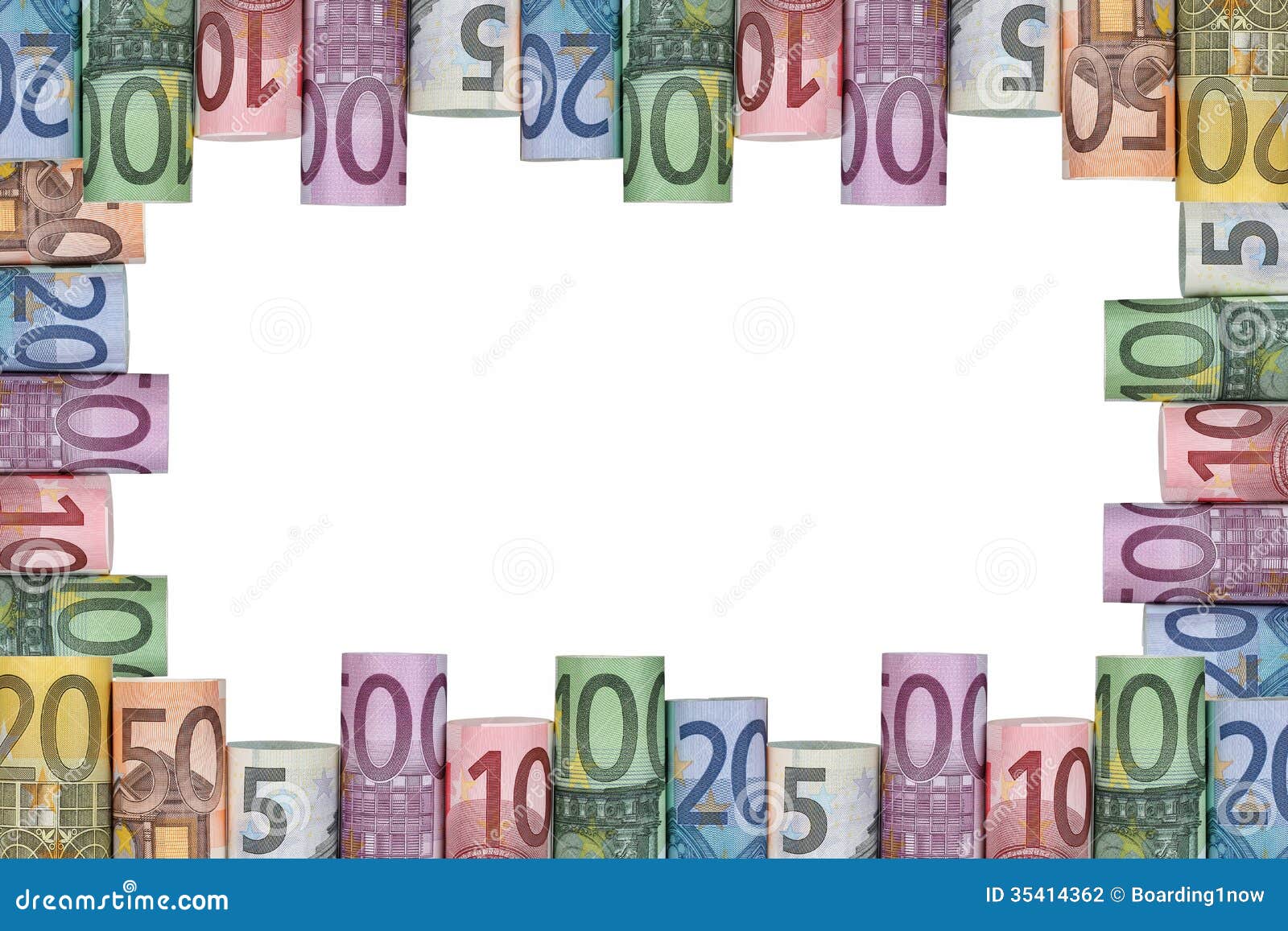 Euro notes frame stock photo. Image of banknotes, frame - 35414362