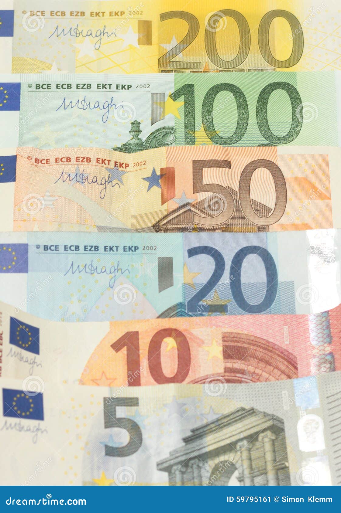 Euro notes money stock image. Image of hourly, coin, accumulate - 59795161