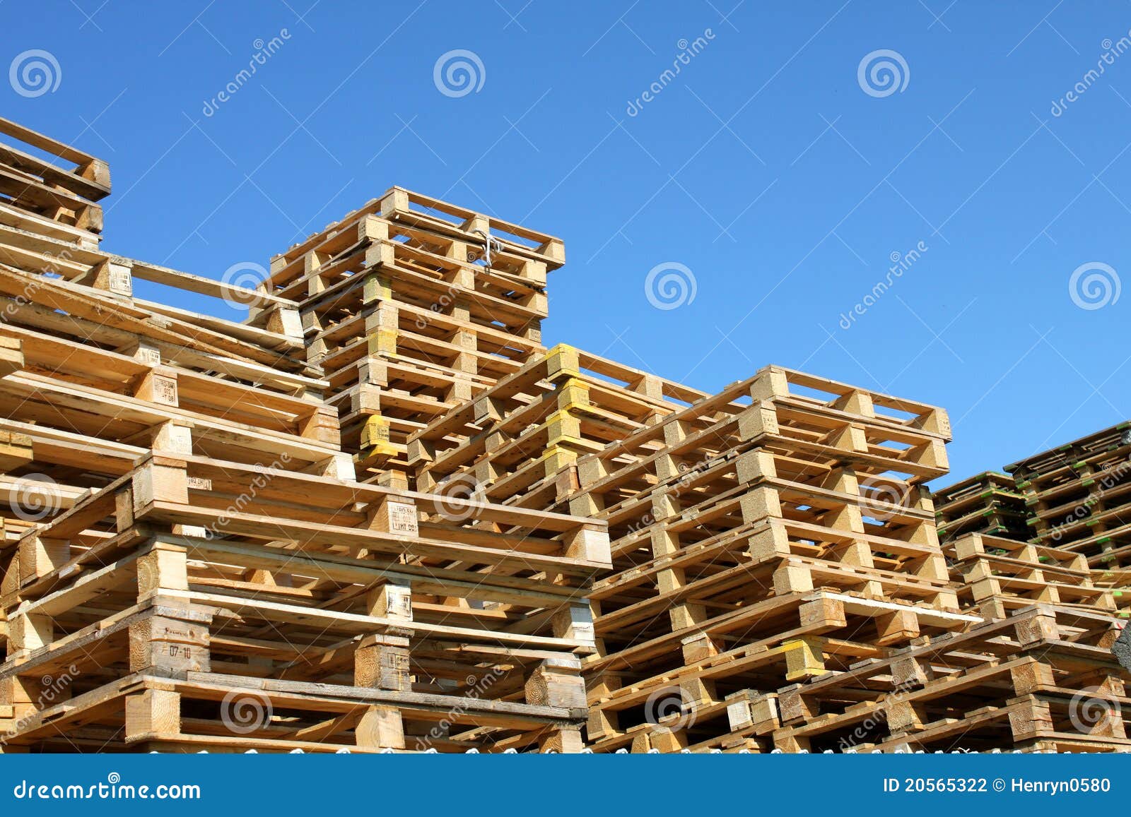 Euro pallet stock photo. Image of transport, blue, logistic - 20565322