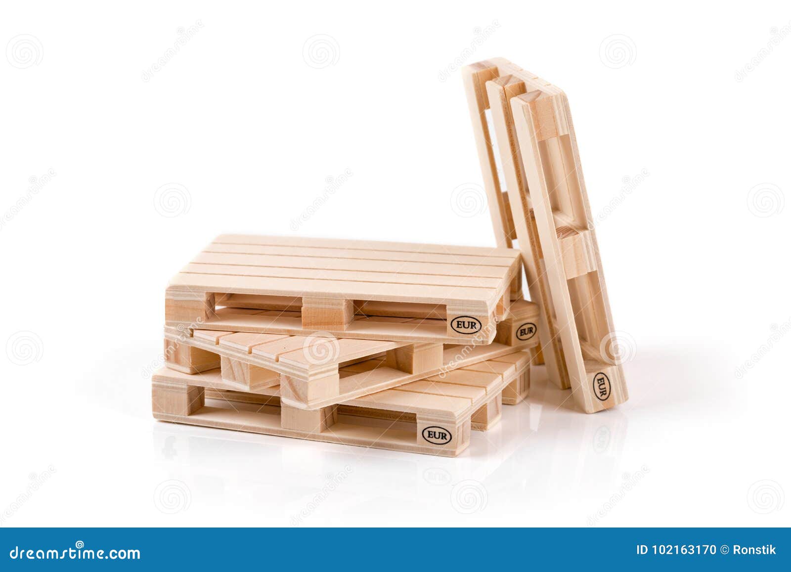 Euro Pallet Isolated On White Background Stock Photo | CartoonDealer ...