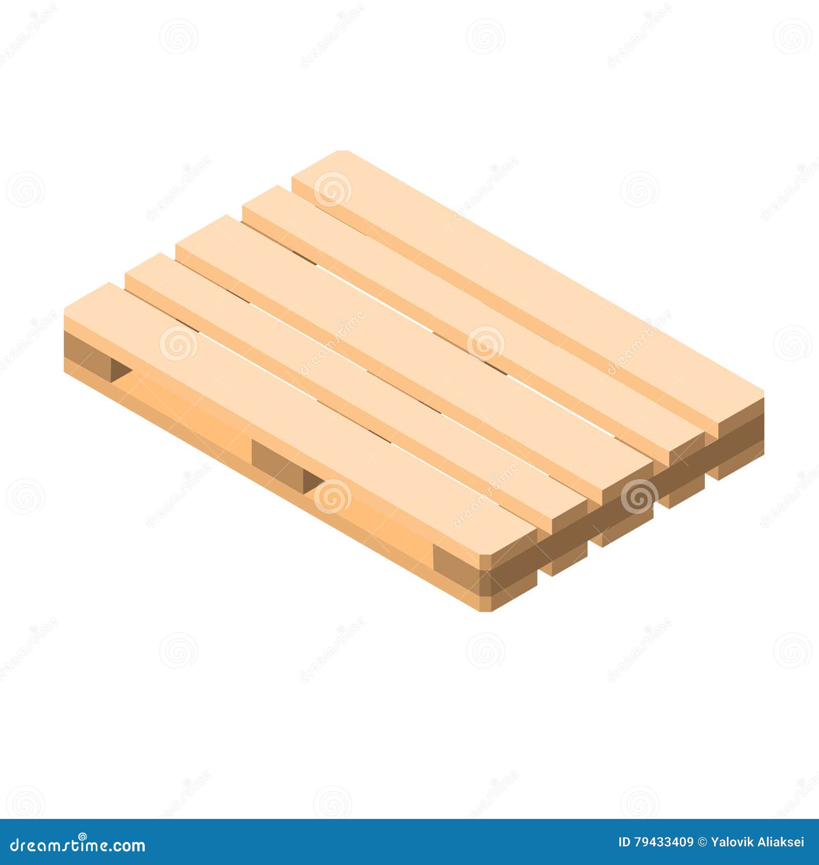 Euro Pallet Cartoon Vector | CartoonDealer.com #96272755