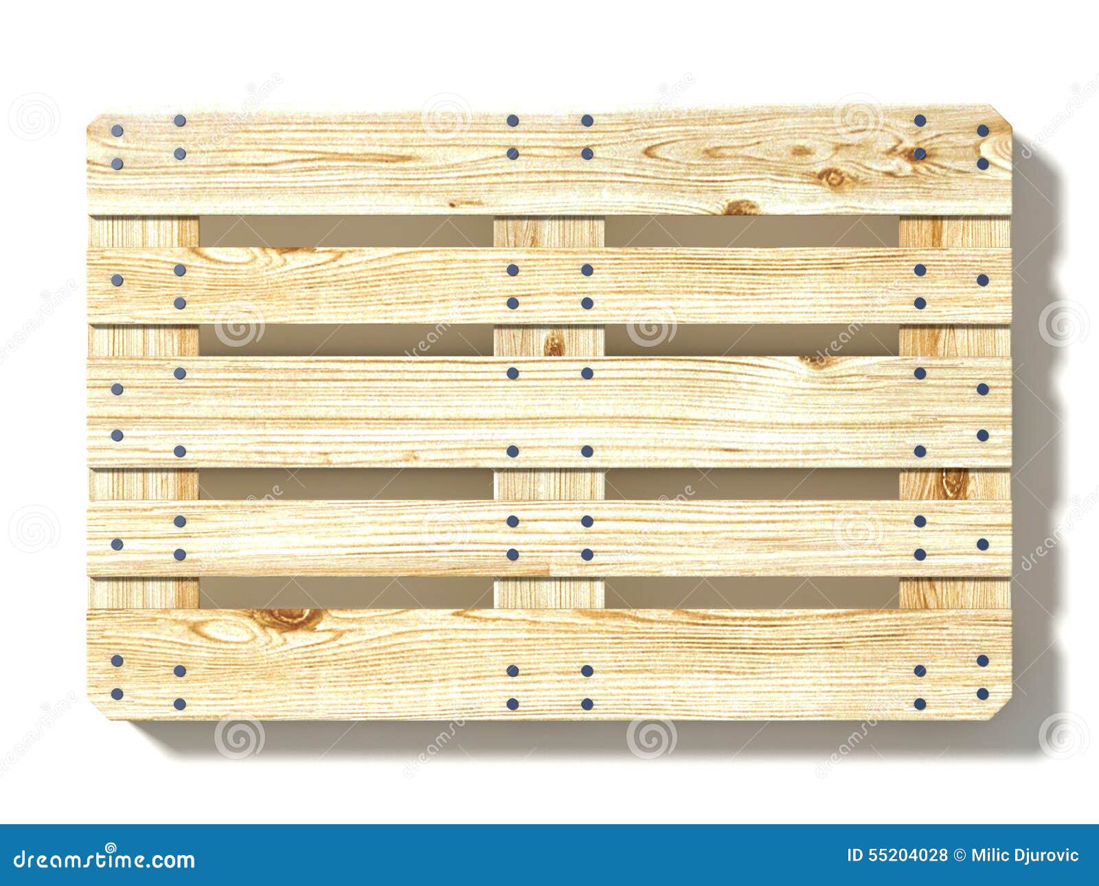 Euro pallet. Top view stock illustration. Illustration of container ...