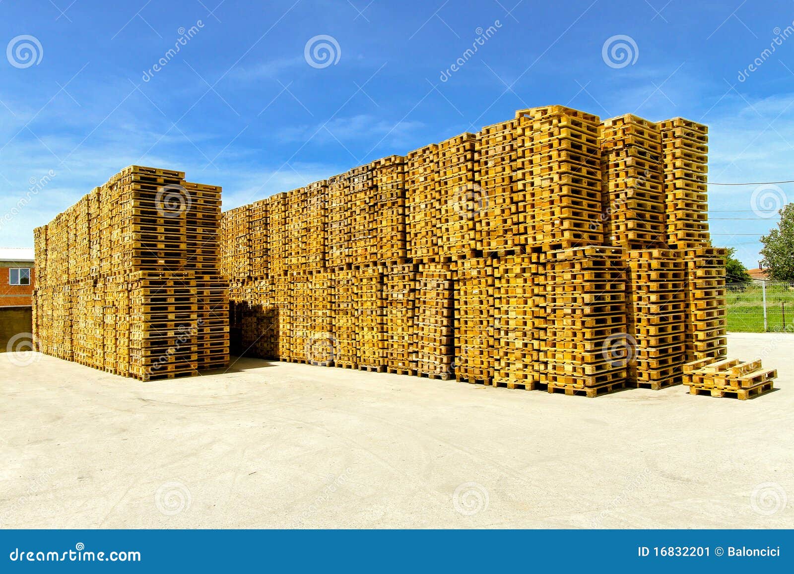 Euro Pallets For Cargo And Logistic At Warehouse Stock Photography ...