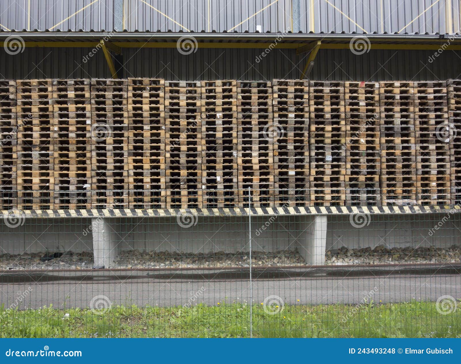 Euro Pallets in Transportation and Logistics Stock Photo - Image of ...