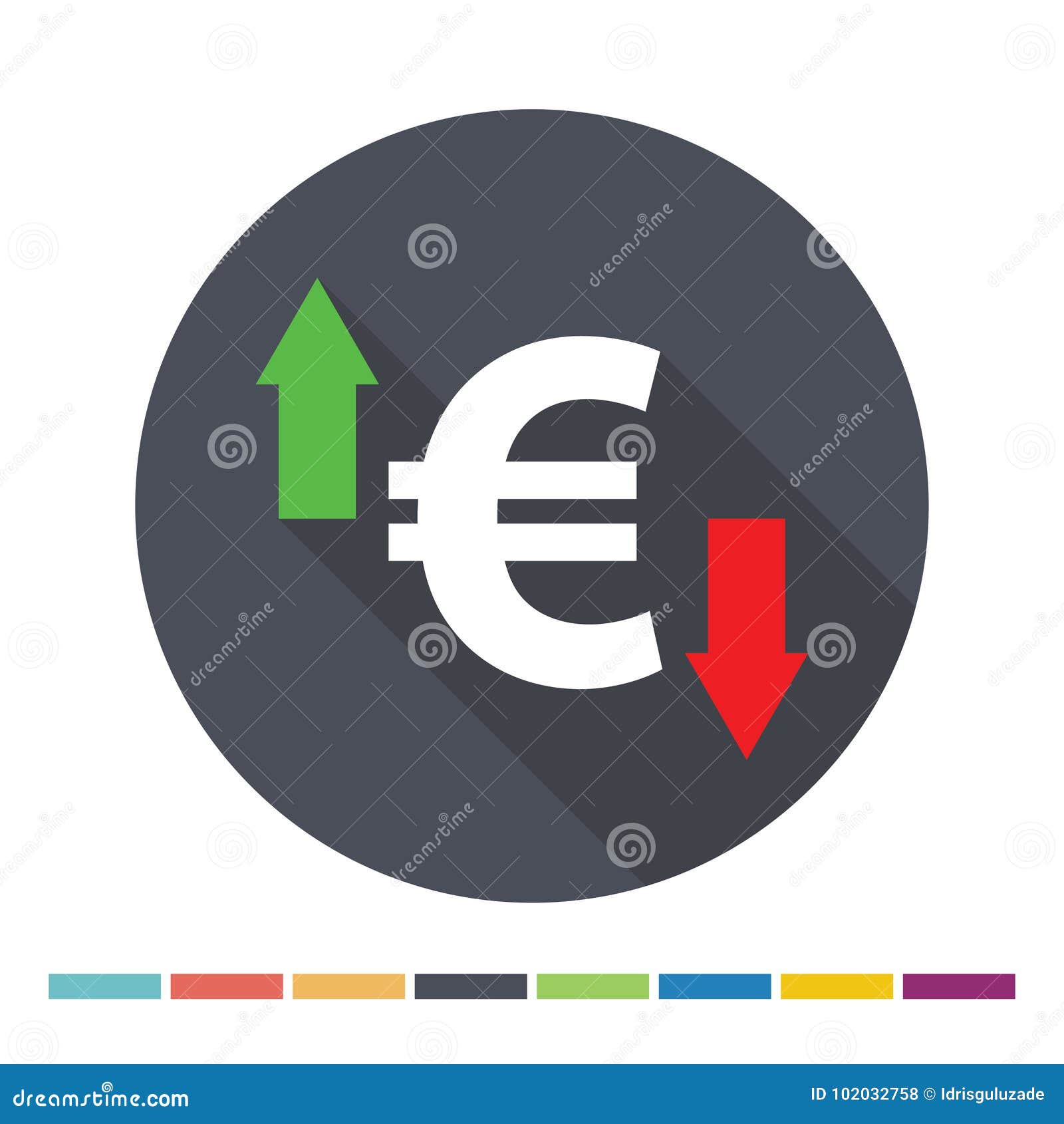 Euro pictogram vector illustratie. Illustration of vlak - 102032758