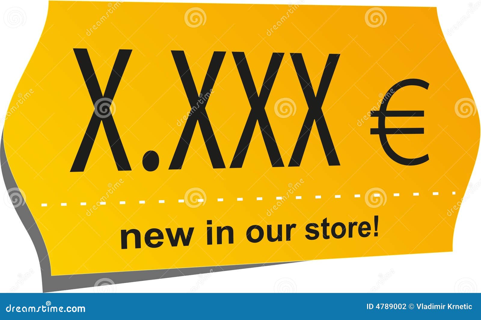 Euro Price Tag With Digit Numbers Isolated On Transparent Background ...
