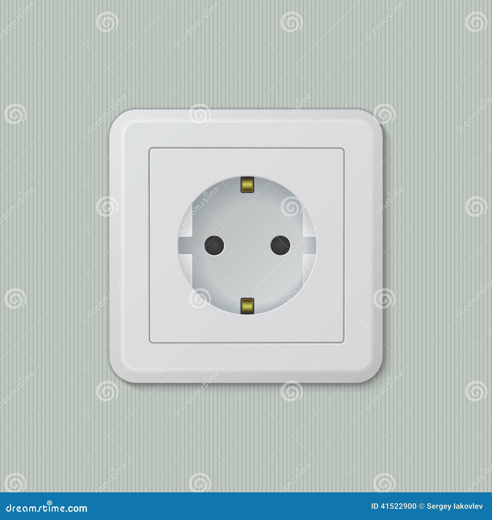 Euro prise électrique 01 illustration de vecteur. Illustration du ...