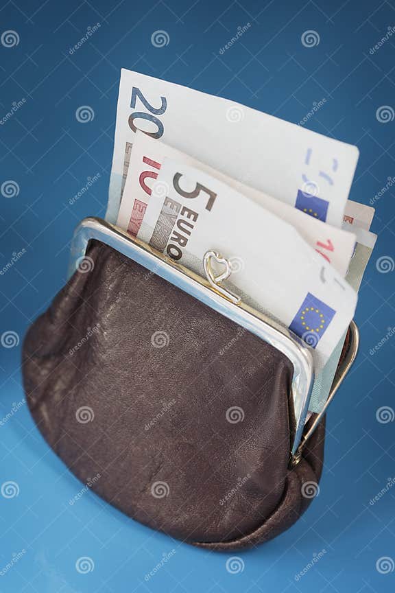 Euro purse stock image. Image of purse, money, currency - 10246695