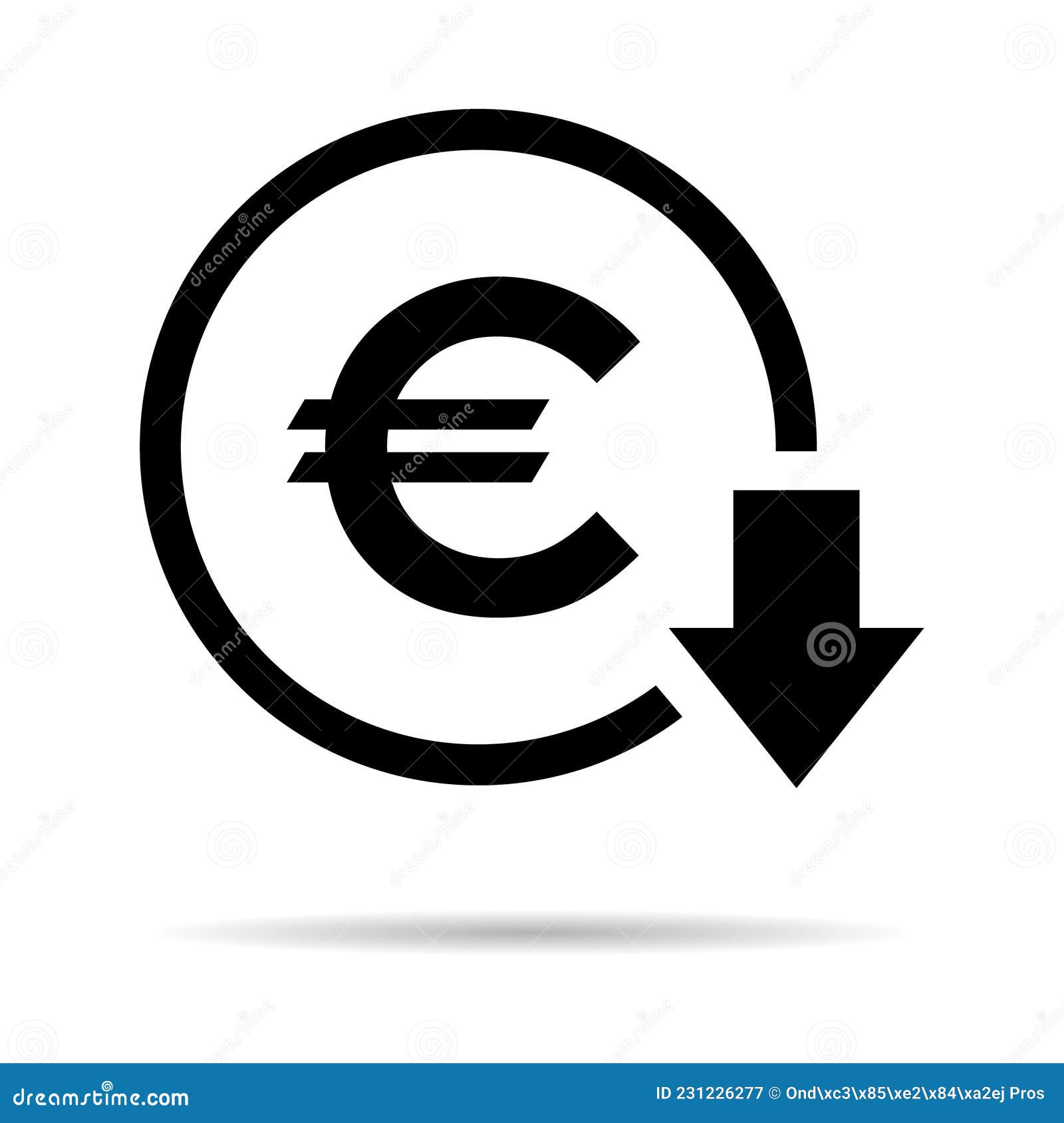 Yen Reduction Symbol, Cost Decrease Icon. Reduce Debt Bussiness Sign Vector Illustration ...