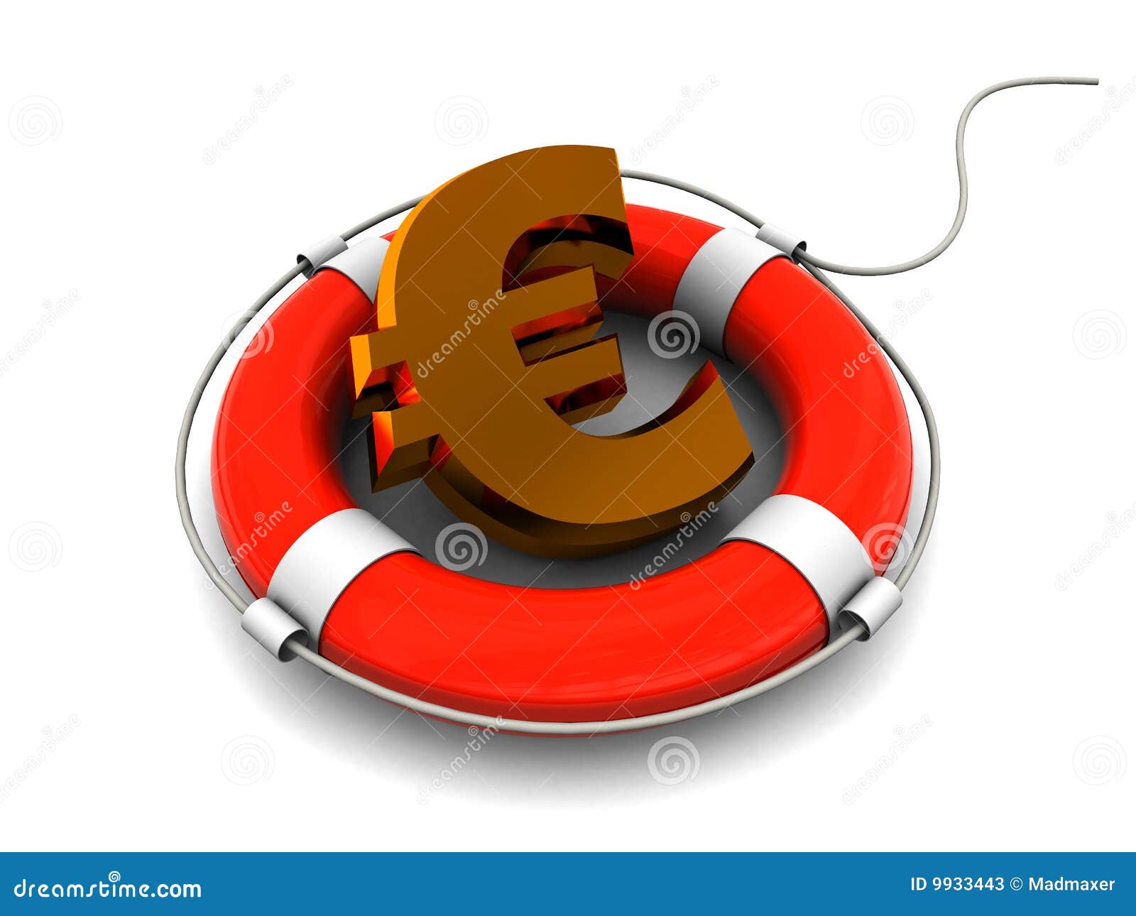 Euro rescue stock illustration. Illustration of finance - 9933443