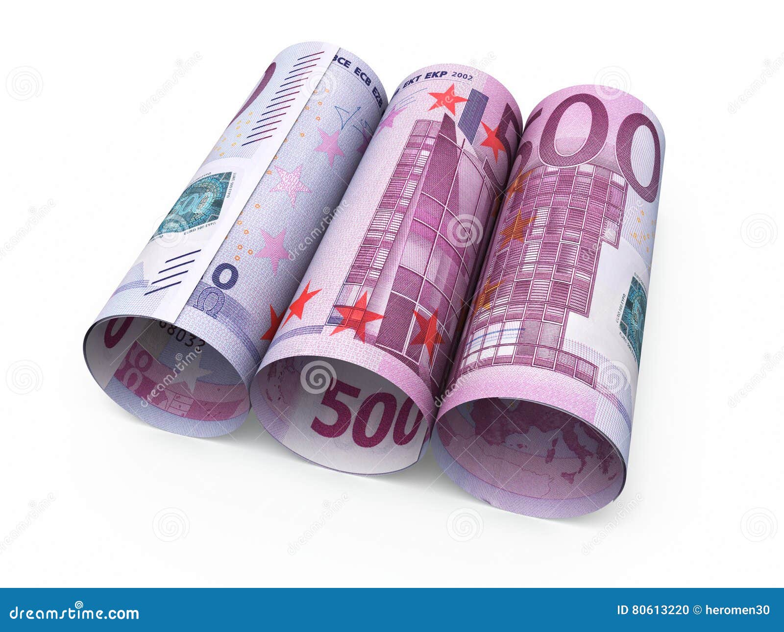 500 euro roll banknotes stock illustration. Illustration of economy ...
