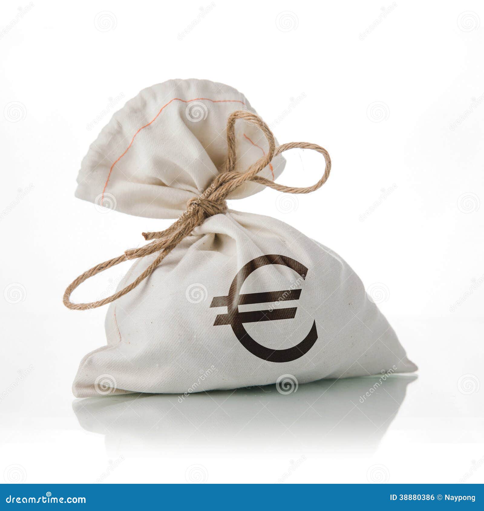 EURO sac d'argent photo stock. Image du investissement - 38880386
