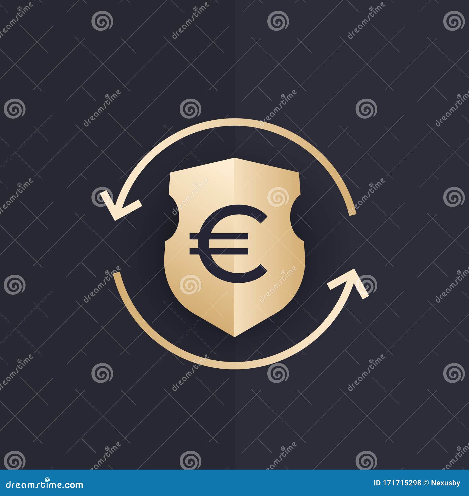 Euro Secure Exchange Vector Stock Vector - Illustration of optimize ...