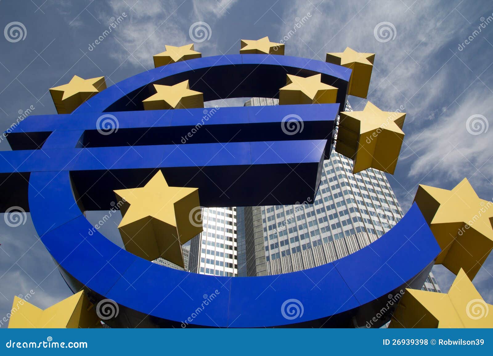 Euro Sign editorial stock photo. Image of central, modern - 26939398