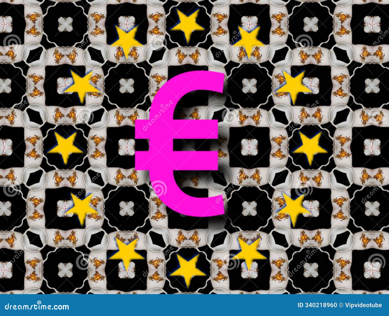 Euro Sign on Abstract Background Stock Illustration - Illustration of ...
