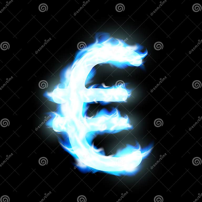 Euro sign stock vector. Illustration of crash, bank, failure - 50933769