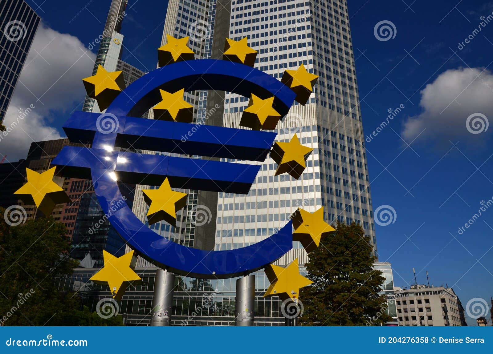 EURO Sign in Frankfurt am Main, Germany Editorial Stock Photo - Image ...
