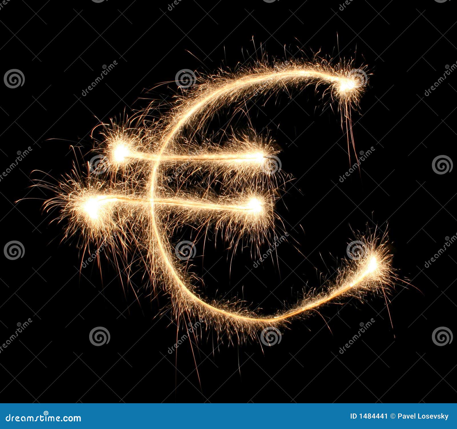 Euro sign sparkler stock image. Image of income, icon - 1484441