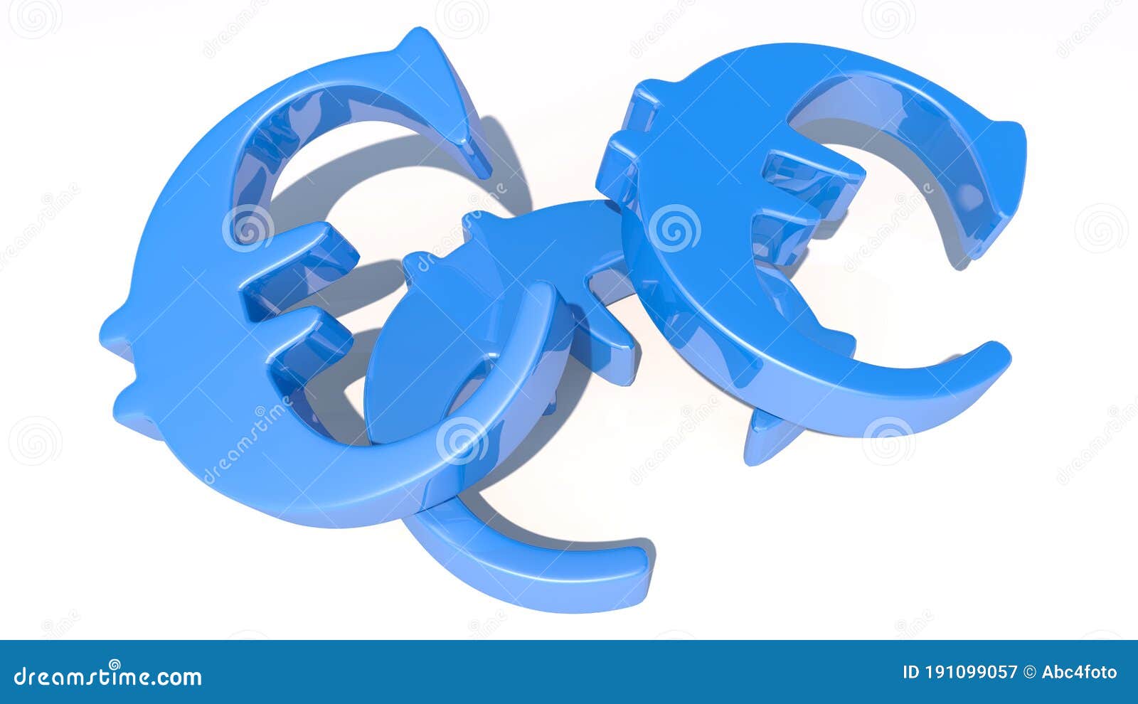 Euro signs in blue color stock illustration. Illustration of stairs ...