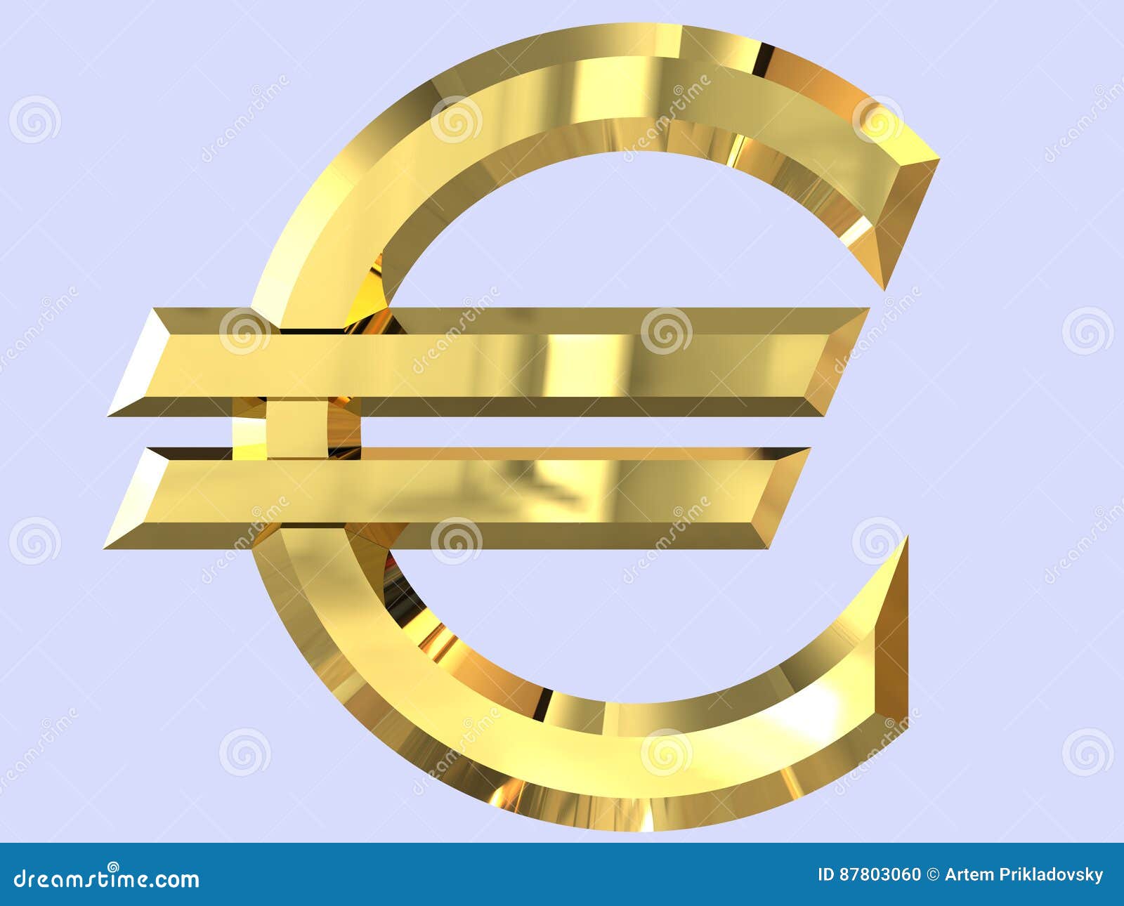 Euro Simbolo Dell'oro in 3D Fotografia Stock - Illustrazione di acciaio ...