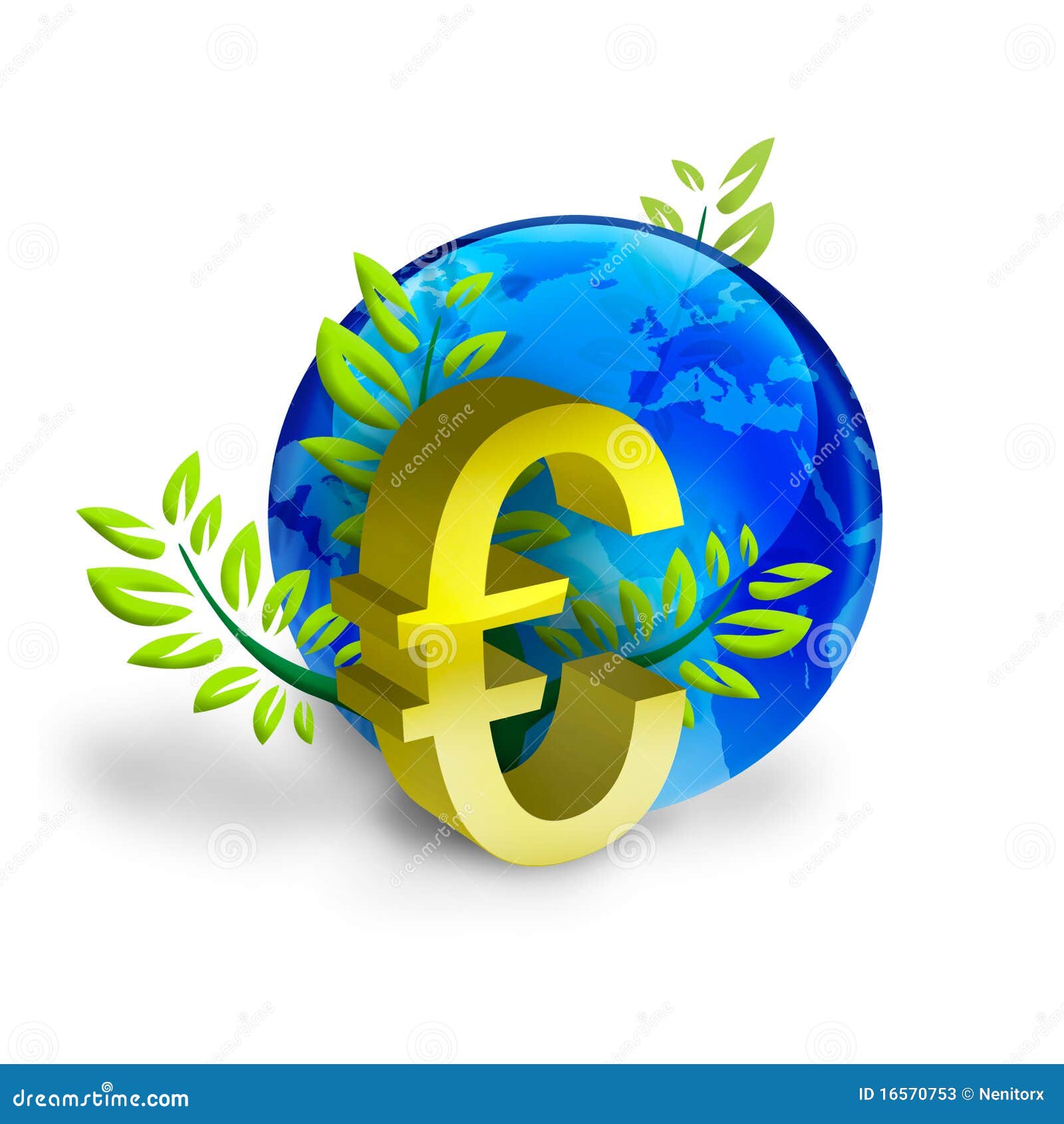 Euro simbolo di valuta immagine stock. Immagine di globo - 16570753