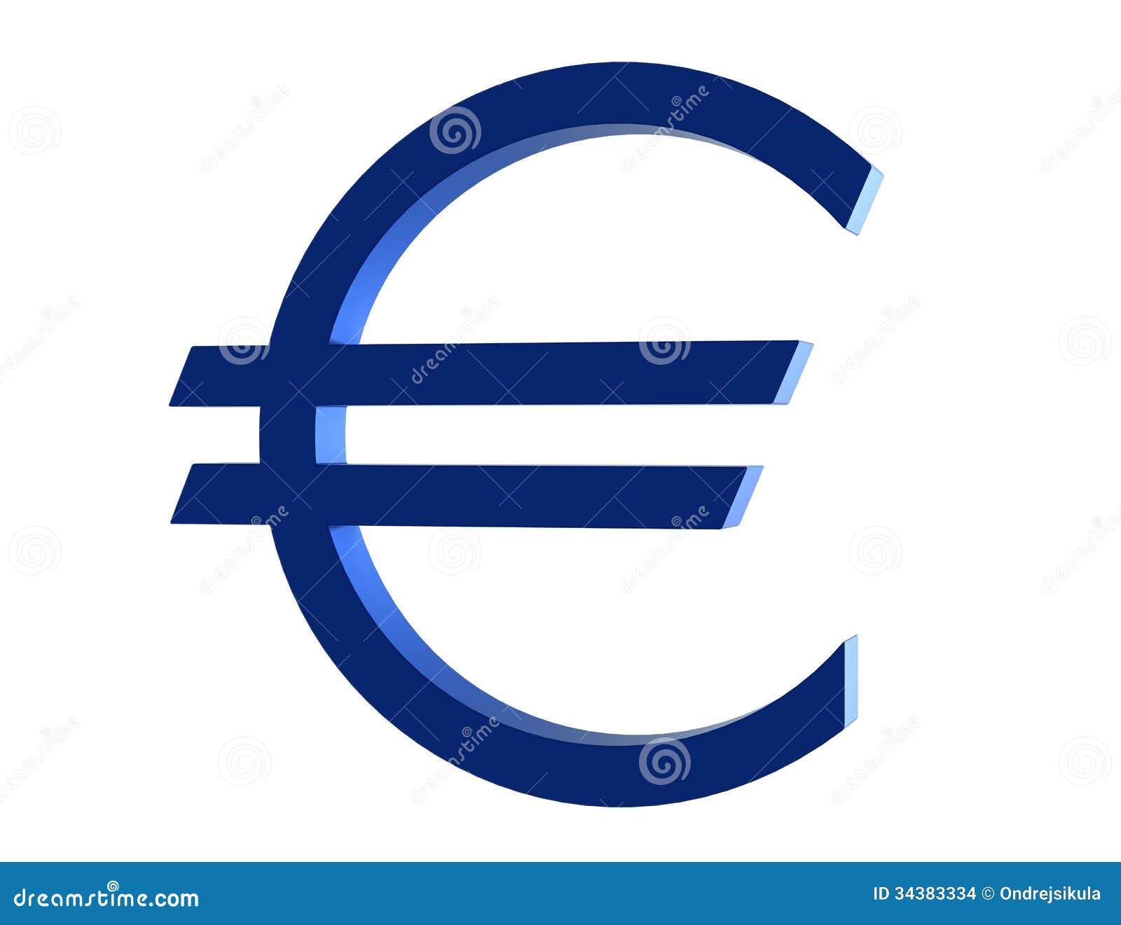 Euro stock illustration. Illustration of currency, euro - 34383334