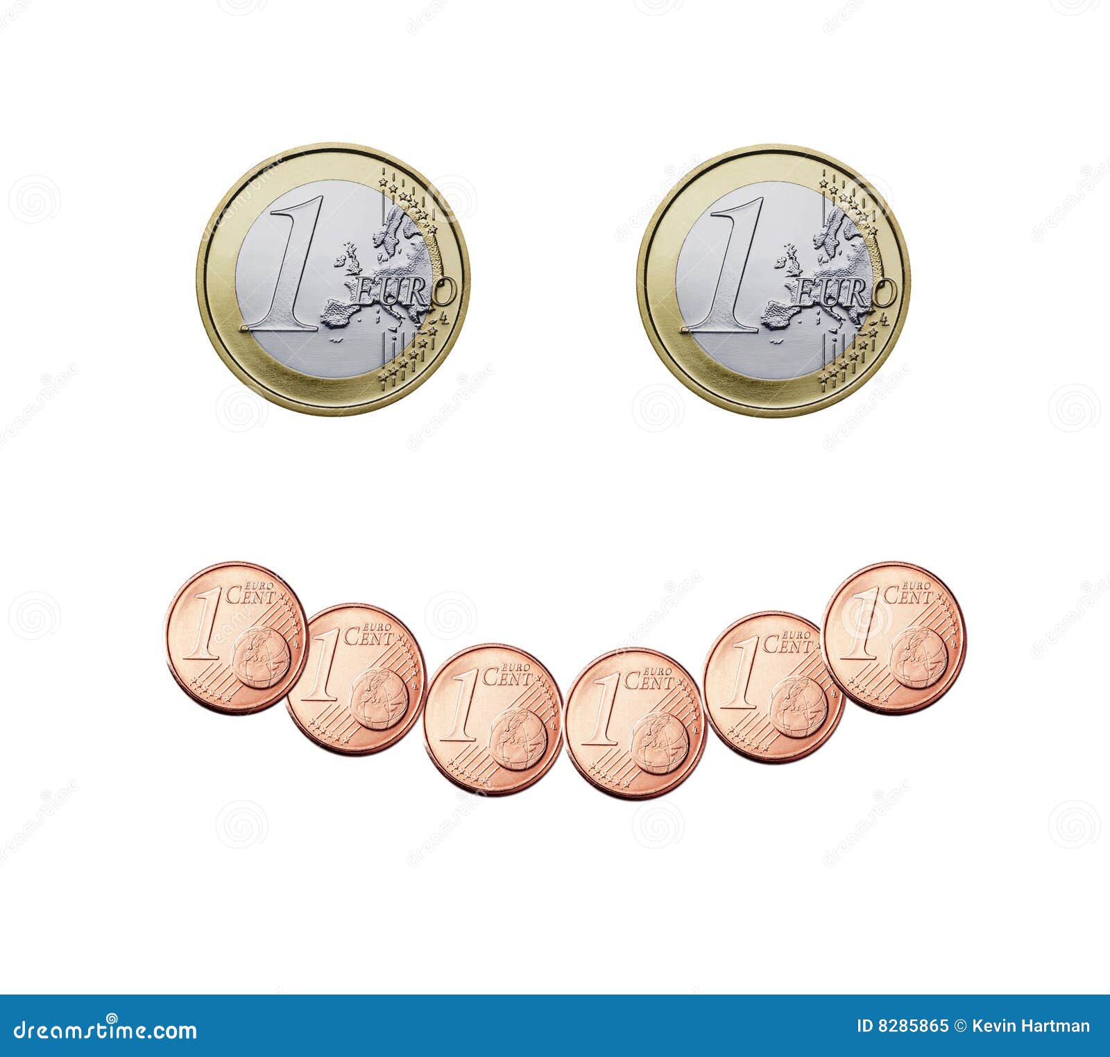 Euro Smiley Emoticon. Yellow 3d Emoji With Black And White Euro Symbols ...