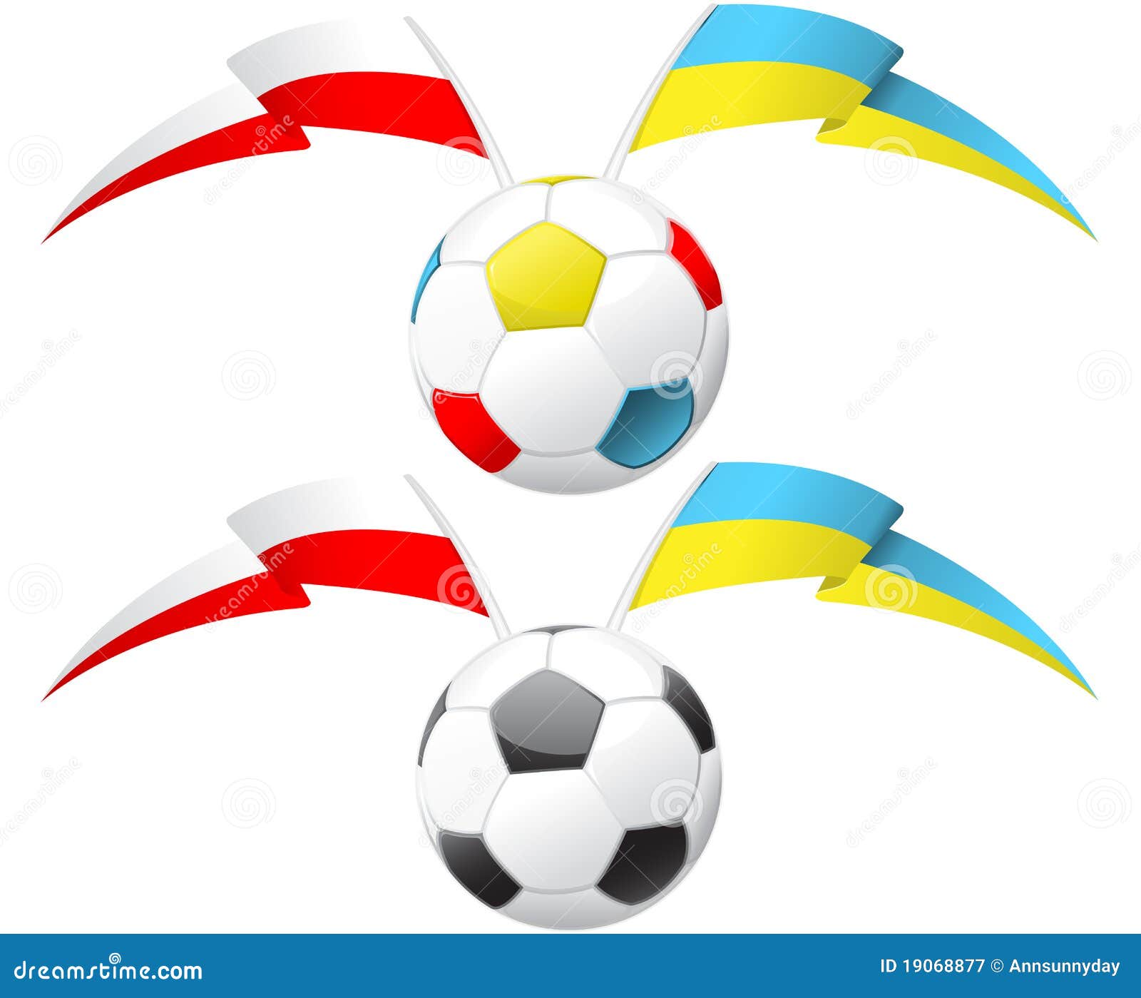 Euro Soccer Ball stock vector. Illustration of poland - 19068877
