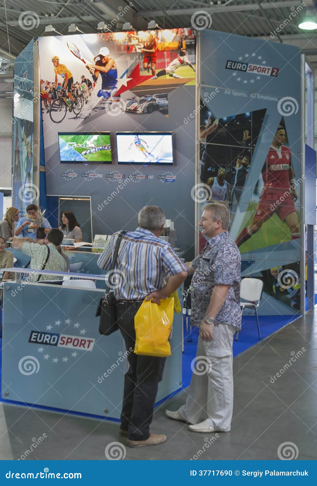 Euro Sport Broadcasting Company Booth Editorial Image - Image of ...