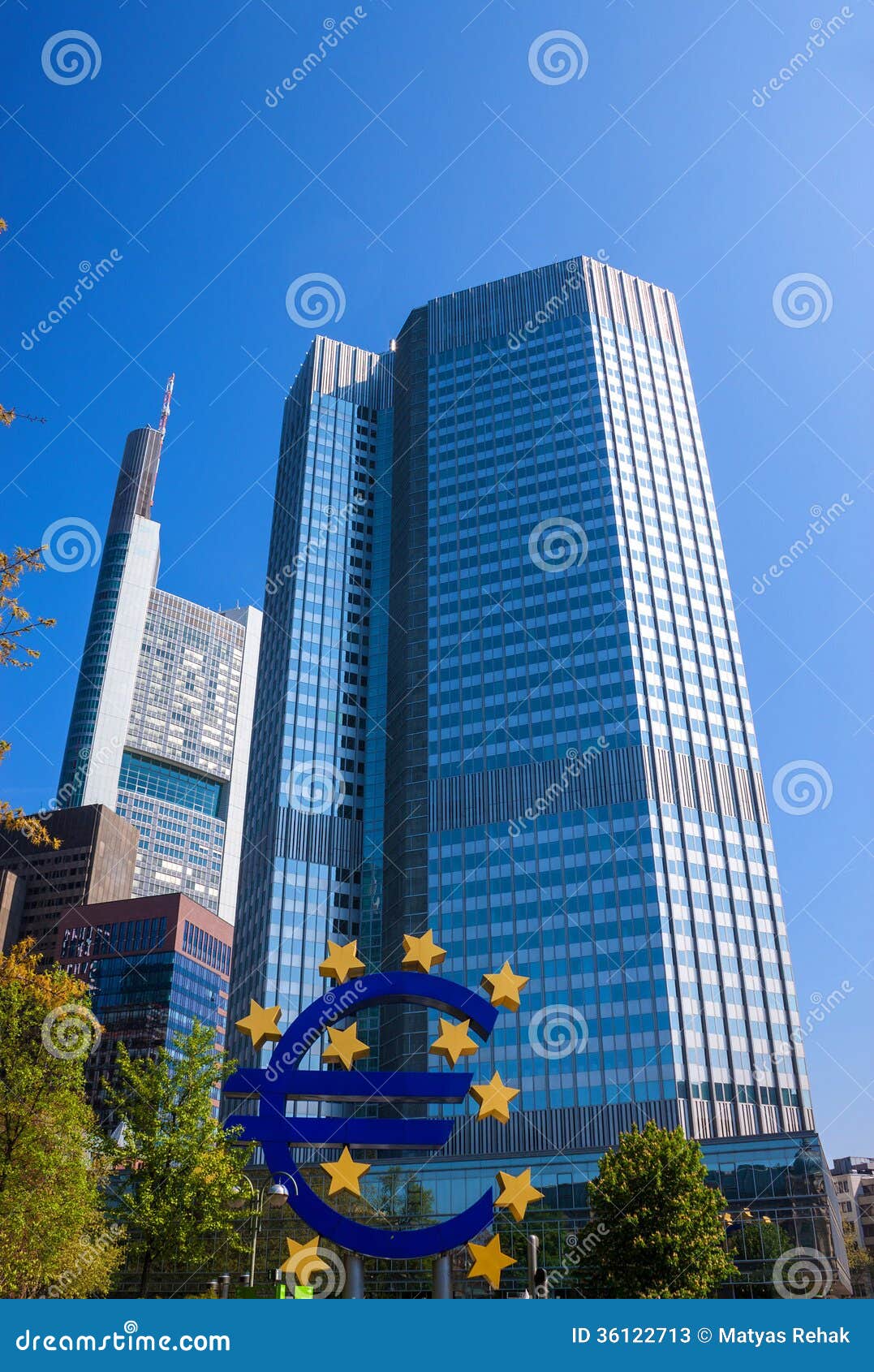 Euro Symbol in Frankfurt am Main Editorial Stock Photo - Image of ...