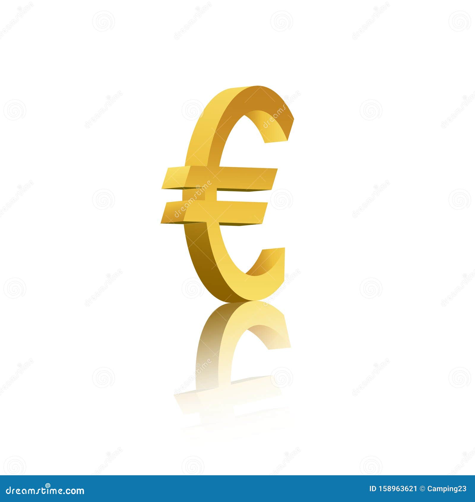 Euro symbol, illustration stock illustration. Illustration of euro ...